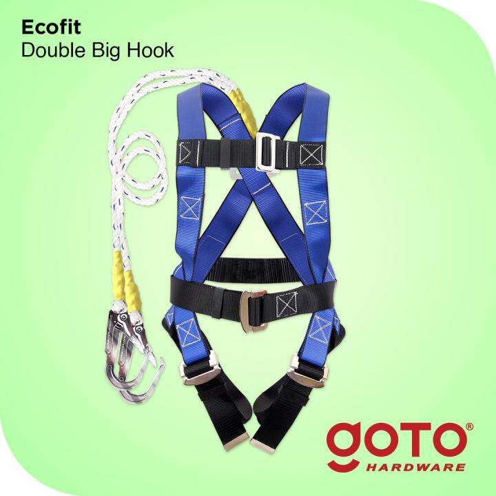 GOSAVE ECOFIT Full Body Harness DOUBLE BIG HOOK | Lazada Indonesia
