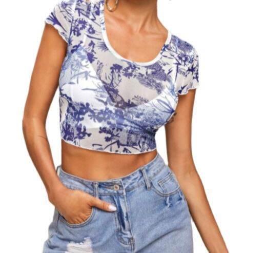 Dragon Sheer Mesh Slim Top Without Bra | Lazada PH