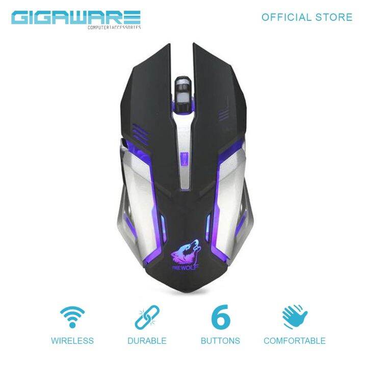 Gigaware X7 Optical Wireless LED Backlit Gaming Mouse Limited Edition ...