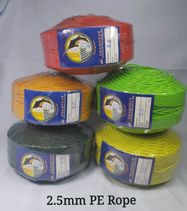 PE Rope 2.5mm X 200mtr [Ready Stock] | Lazada
