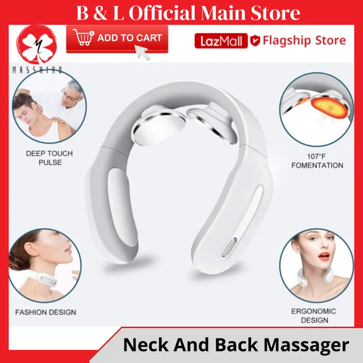 😍 BEST DEAL Battery Operated Smart Neck Massager Cervical spine massager Electro magnetic pulse ...