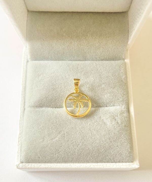 Pawnable 18K Saudi Gold Mini Coconut Tree Pendant | Lazada PH
