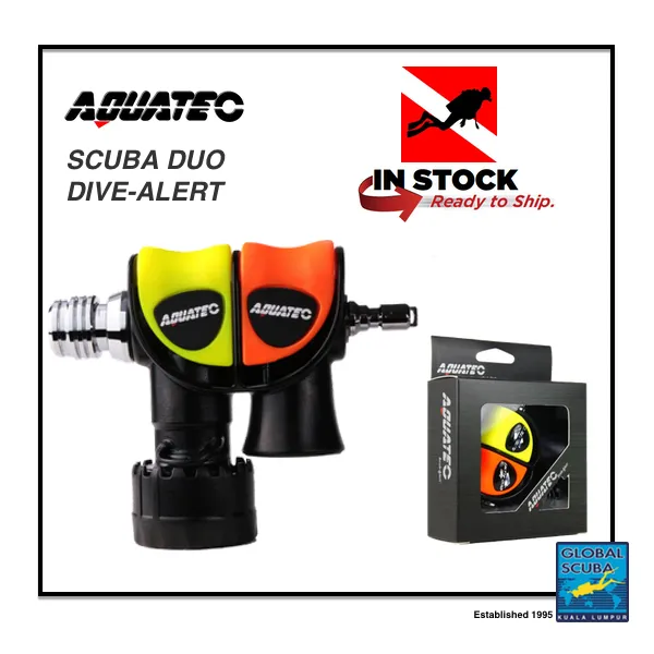 AQUATEC Duo Scuba Alert and Signaling Device for UW and Surface Air ...