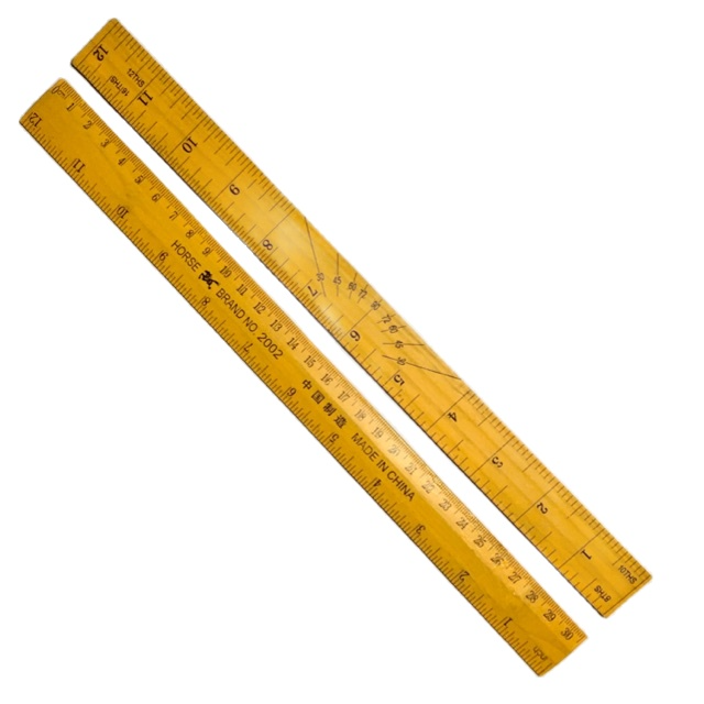 Yellow Horse Brand Wooden Ruler 12''/30cm [1pcs] | Lazada