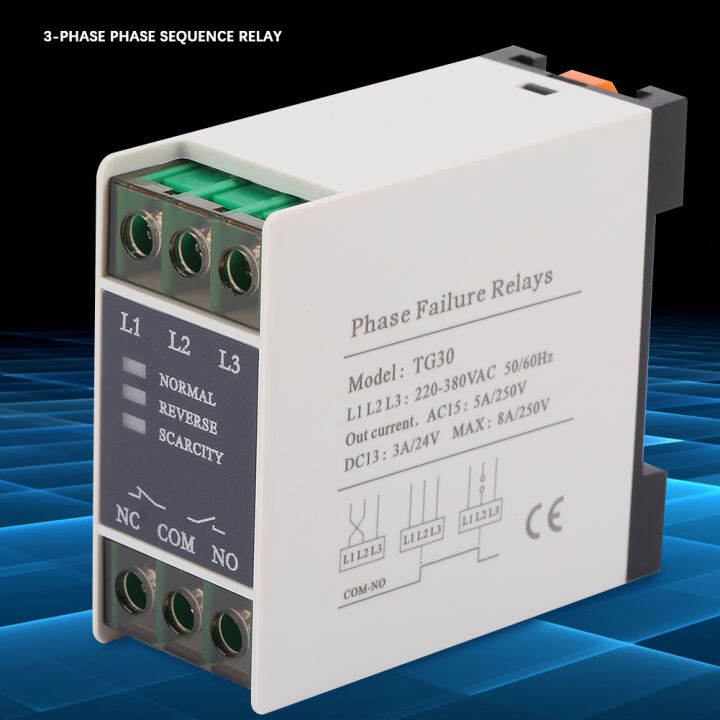 Phase Sequence Relay TG30 220-380VAC 3-Phase Sequence Protection Relay ... Phase Sequence Relay TG30 220-380VAC 3-Phase Sequence Protection Relay ...