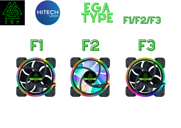 [ประกัน 1ปี] EGA Cooling Fan Type F1/F2/F3 พัดลมระบายความร้อน ...