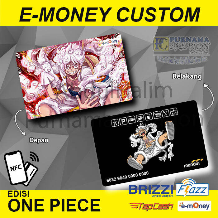 Emoney Etoll Flazz Brizzi Tapcash Custom Edisi One Piece | Lazada Indonesia