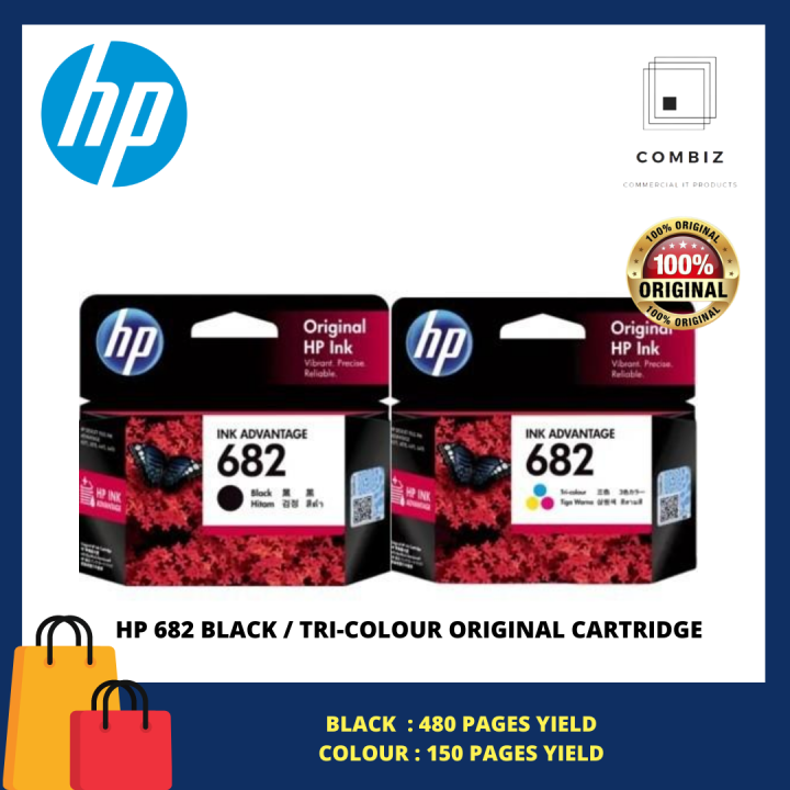 HP 682 Black/Color Original Ink Advantage Cartridge | Lazada