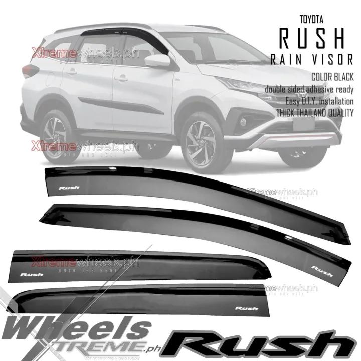 Toyota Rush 2018-2022 OEM Thailand Made Rain Visor / Side Window Visor ...