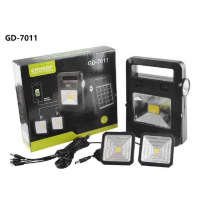 GD-7011 Plus Solar Lighting System Kit | Lazada PH