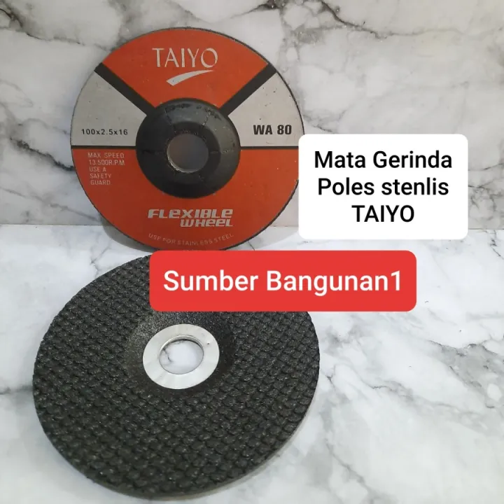 Mata gerinda poles stenlis stainless TAIYO Flexible wheel | Lazada ...