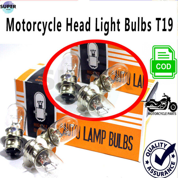 [Super Mopai] Motorcycle HEADLIGHT BULB DC 12V 35W T19 White Light ...