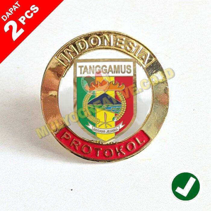 Pin Logo Daerah Protokol Pin Protokol Kabupaten Tanggamus Lencana ...