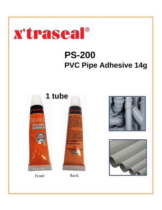 1 Tube X-TRASEAL PS-200 PVC Pipe Adhesive/ Gam Paip PVC | Lazada