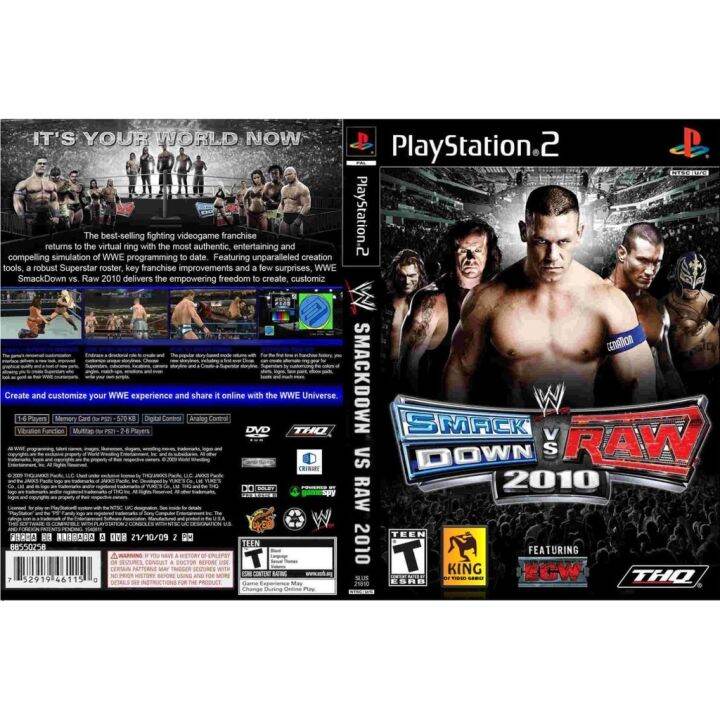 แผ่นเกมส์ PS2 WWE SmackDown vs. Raw 2010 คุณภาพ ส่งไว | Lazada.co.th