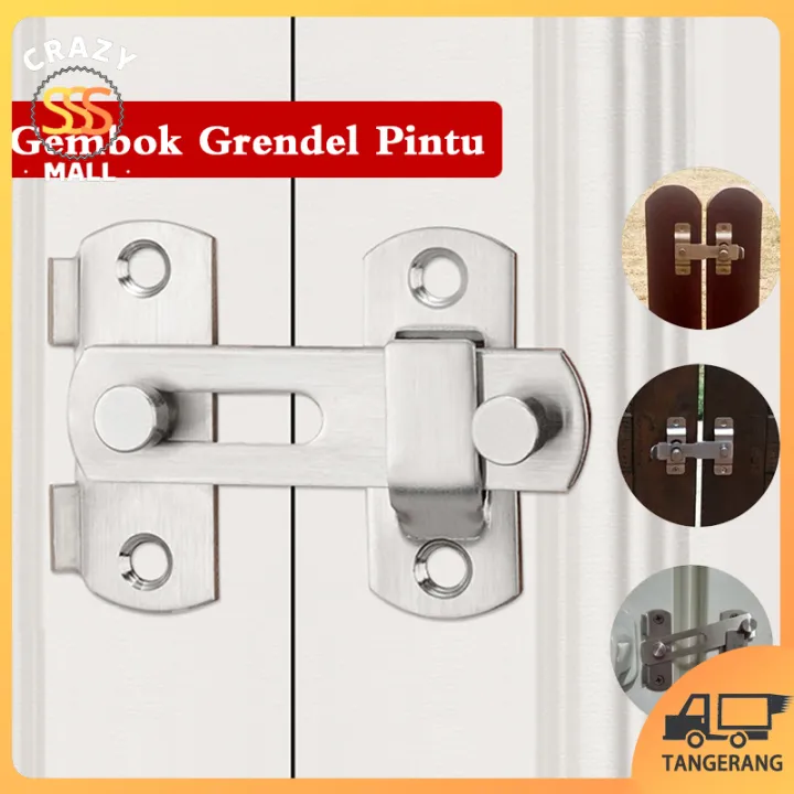 【3-4inch】Cantolan Gembok Grendel Pintu Grendel Slot Pintu Gembok ...