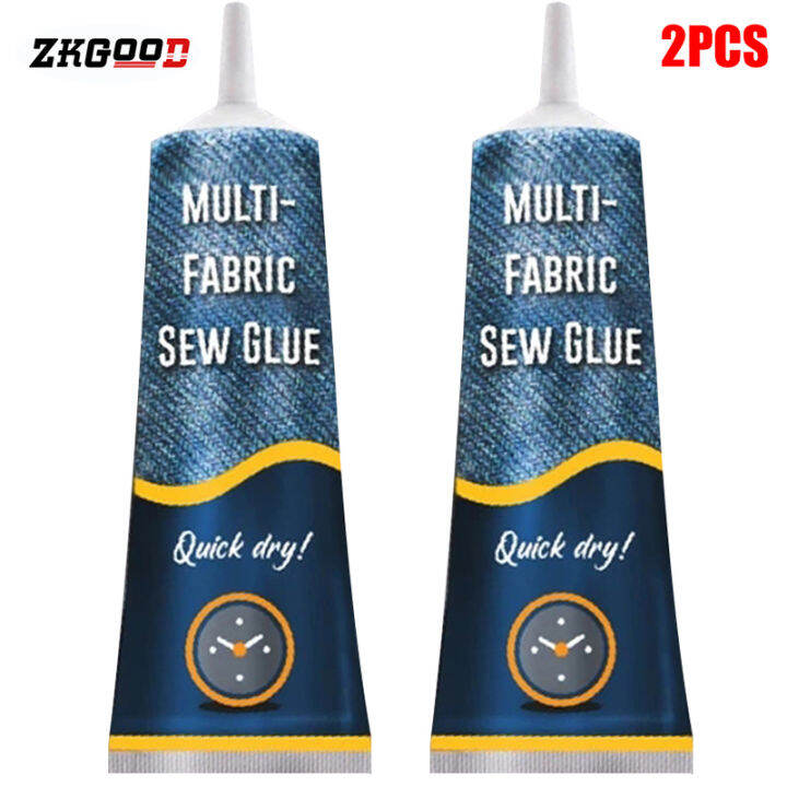 zkgood Stitch Liquid Multi-use Fabric Adhere Fast Tack Dry Sew Glue ...