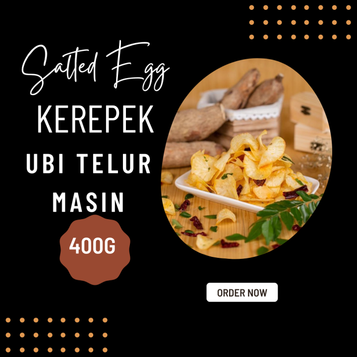Layang Food Kerepek Ubi Telur Masin Halal Muslim Snacks 400g | Lazada