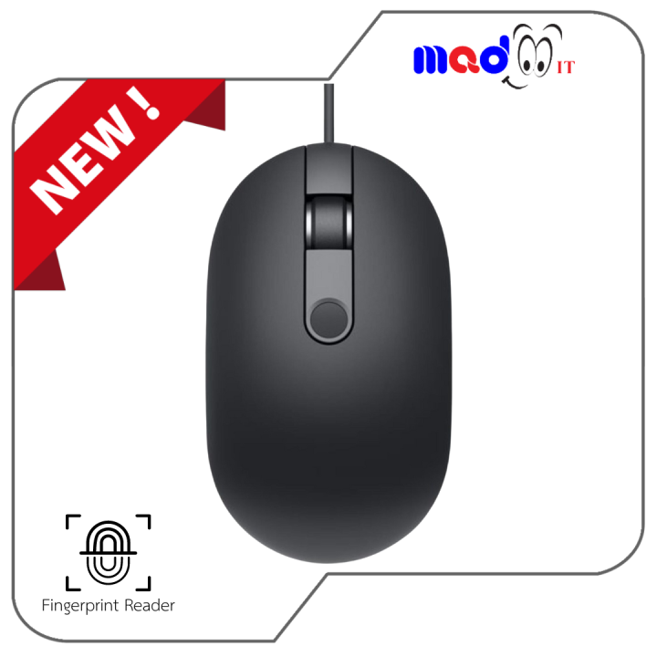 เม้าส์ DELL ระบบสแกนนิ้วมือ ของแท้!!100% Dell Wired Mouse with Fingerprint Reader - MS819 ...