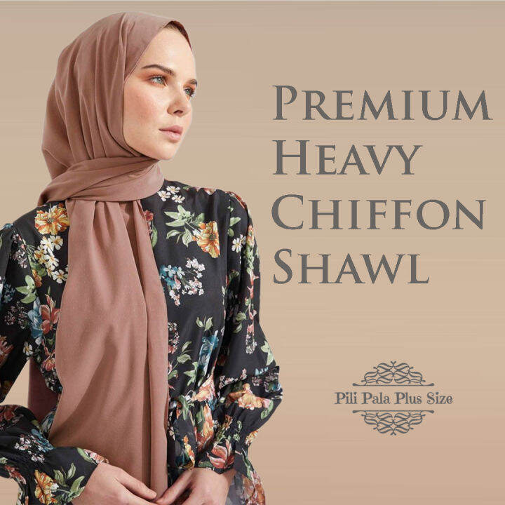 Heavy Chiffon Selendang Shawl by Pili Pala Plus Size | Lazada