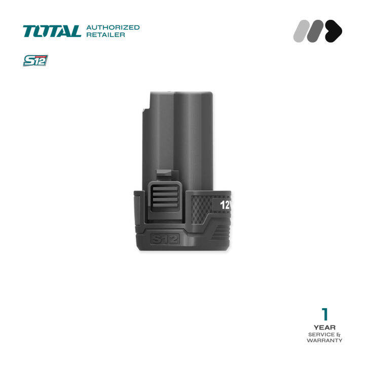 TOTAL 1.5Ah Battery Pack, 12V, Fits All TOTAL S12 12V Cordless Power ...