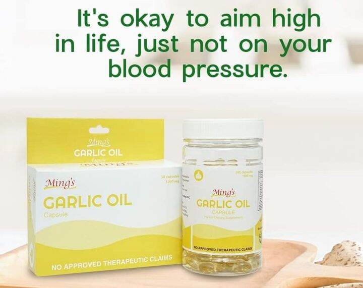Ming's Garlic Oil Softgel Capsule 1000mg x 30's | Lazada PH