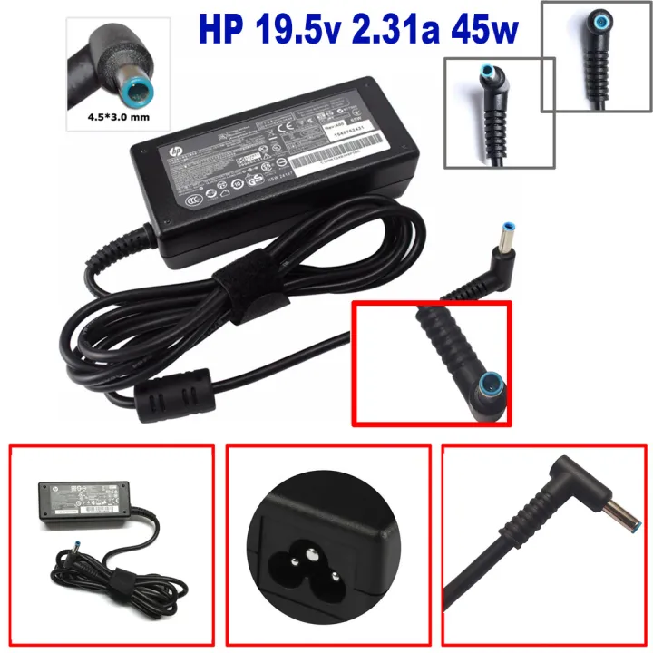 OEM HP 19.5v 2.31a 45w Blue Tip Pin Head 741727-001 Ac Power Adapter Charger ProBook Pavilion ...