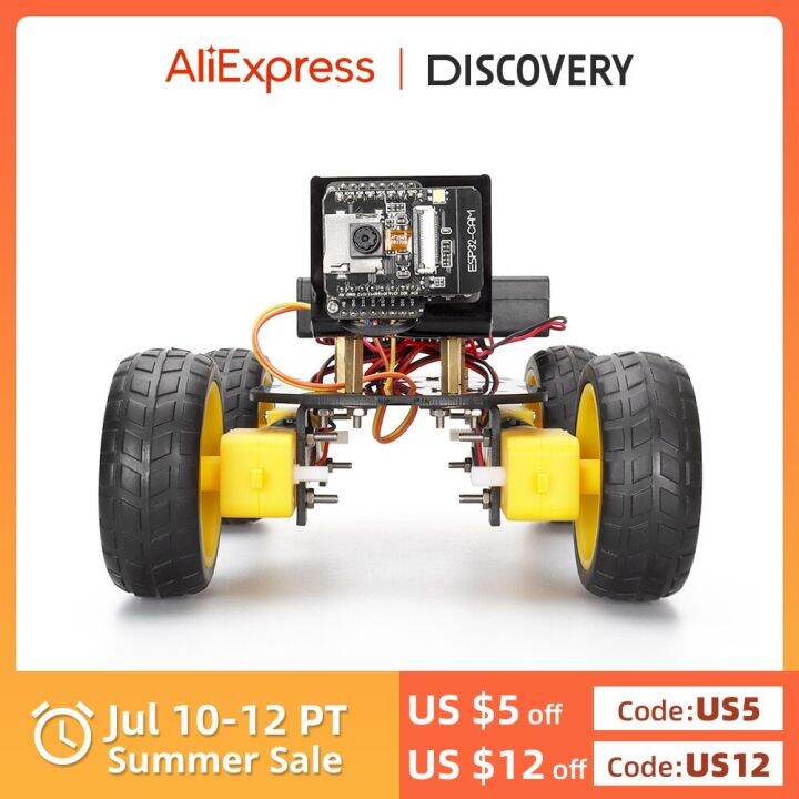 Upgrade New Smart DIY Car Kit 4WD Wifi ESP32 Camera Starter Kits for ...
