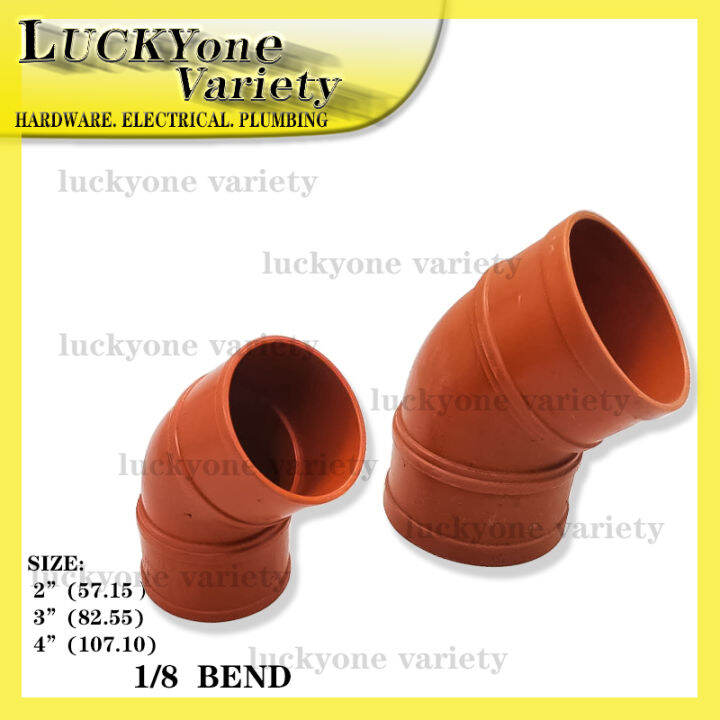 45° PVC ELBOW 1/8 BEND 2" / 3" / 4" | Lazada PH