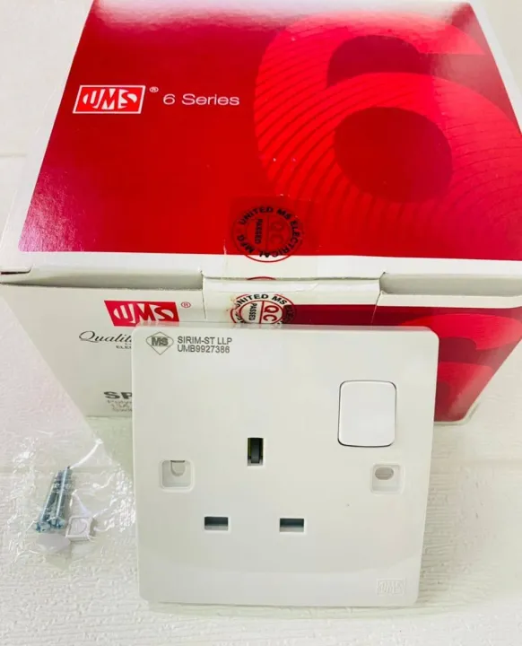 13A UMS 3PIN】PLUG SOCKET SAFETY SIRIM PRODUCT ‖ PALAM SUIS LAMPU KIPAS ...