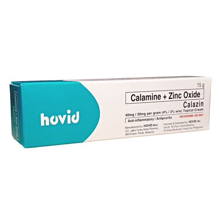 CALAZIN (zinc oxide + calamine) rash cream pain itch skin irritation ...