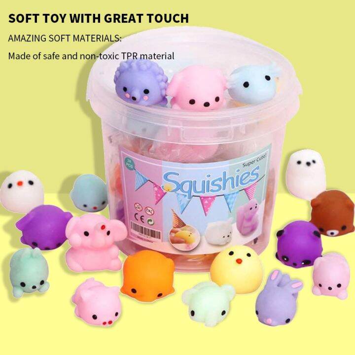 Slime Animal Squishies Toys Set Mixed Slime Set Mini Decompression Toys ...