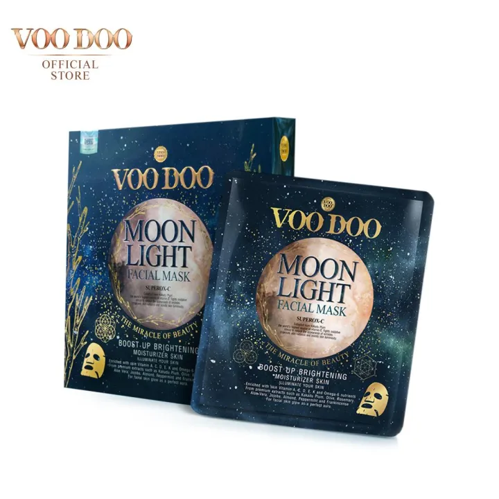 VOODOO MOONLIGHT FACIAL MASK มาสก์เซรั่มเข้มข้น ให้ผิวขาวเปล่งประกายมี ...