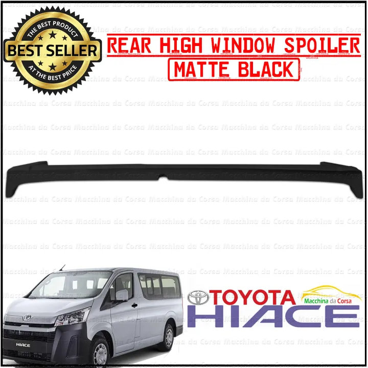 Toyota Hiace GL Grandia 2021 Rear High Roof Spoiler (Matte Black ...