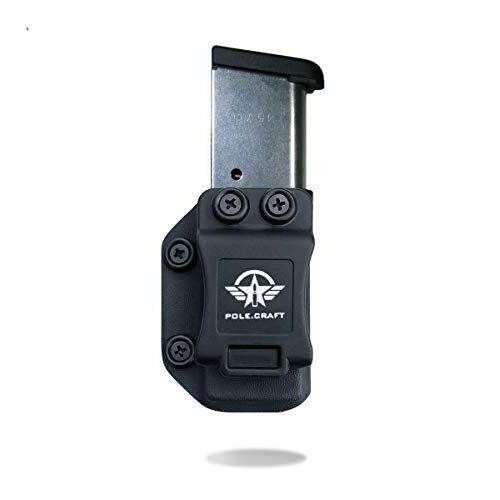 POLE.CRAFT IWB/OWB Magazine Holster Kydex - Mag Carrier - 1911 9mm/.40 Single Stack Mag Carrier ...