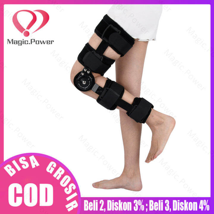 Knee Brace Post Op Deker Penyangga Lutut Terapi Latihan Jalan Paska ...