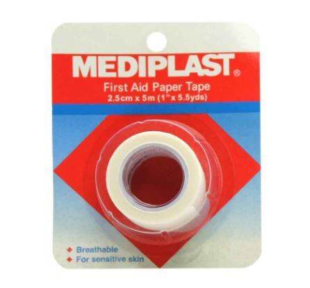 MEDIPLAST First Aid Paper Tape 2.5cm x 5m MEDIPLAST First Aid Paper ...