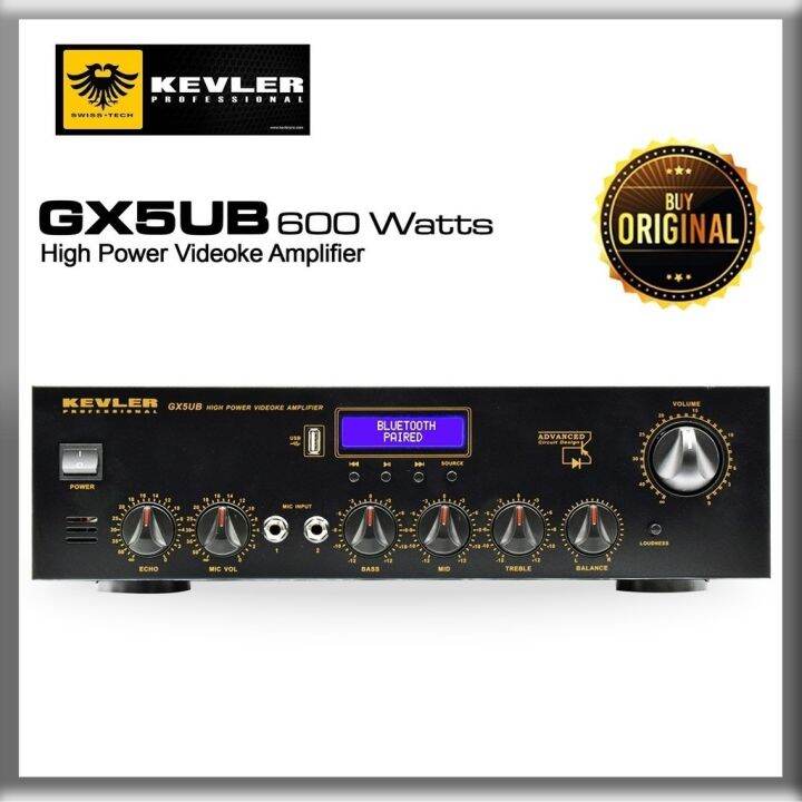 Kevler Videoke Amplifier GX-5UB 600W X 2 High Power Videoke Amplifier ...