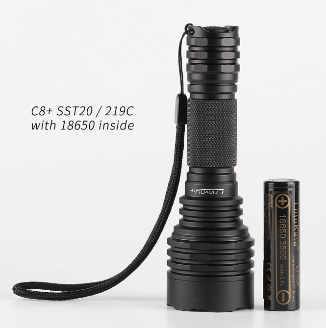 Convoy C8+ with nichia 219C/ luminus sst20,Ra 90,DTP copper plate,ar ...