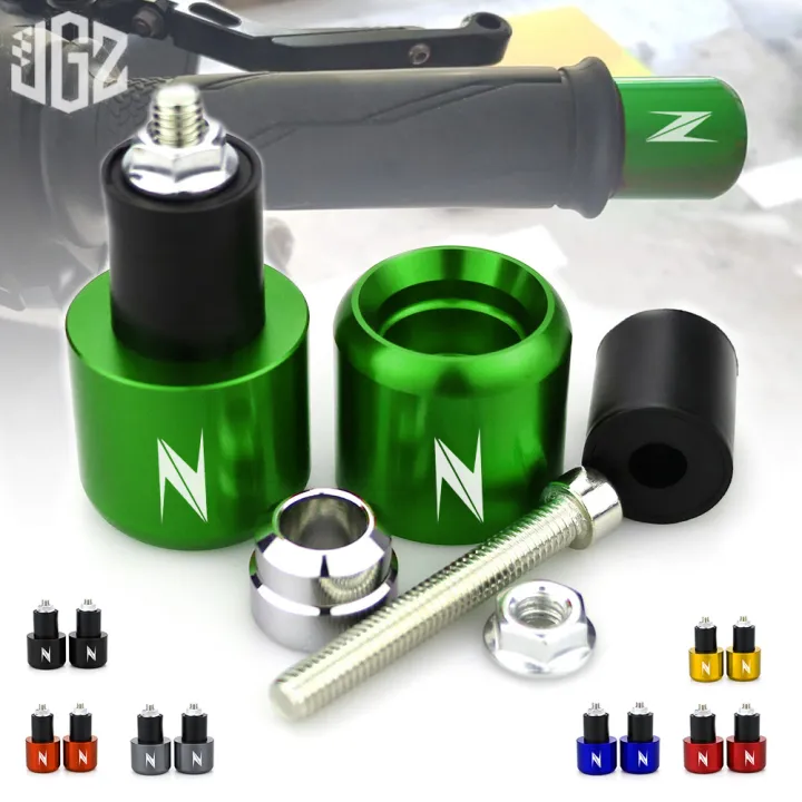 Motorcycle CNC Aluminum Hand Grip Bar Plug Handlebar End Sliders Pads ...