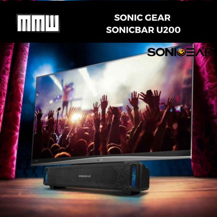 SonicGear SonicBar U200 Powerful Audio With LED Light Effects | Lazada