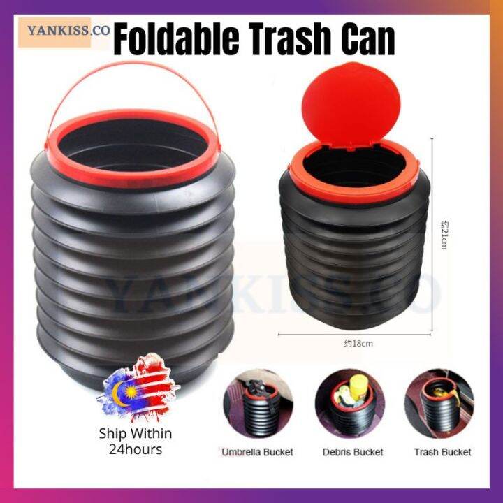 Car Foldable Storage Box Car Wash Bucket Tong Lipat Fishing Water ...