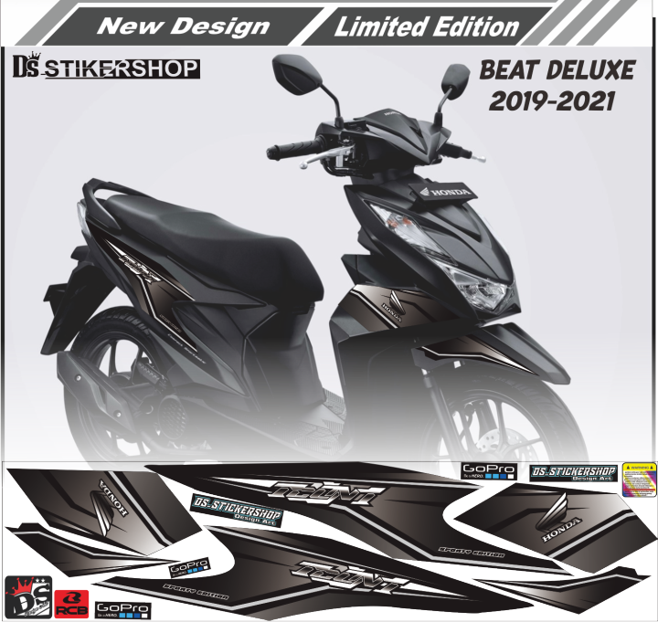 striping beat deluxe hitam | Lazada Indonesia