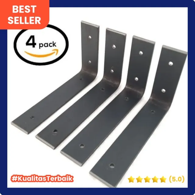 siku rak ambalan dinding briket besi plat siku siku besi tempel dinding ...