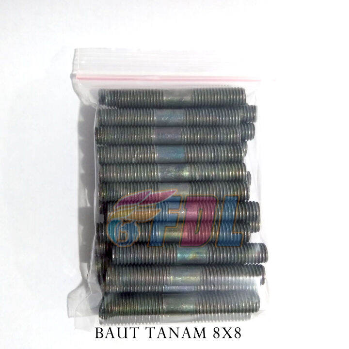 1 Pak Baut Tanam 8x8 / Baut Tanam 8x8x56 | Lazada Indonesia