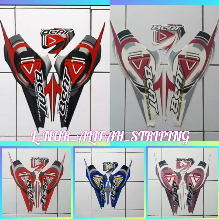 STIKER BODY MOTOR HONDA BEAT CW KARBU 2009 | Lazada Indonesia