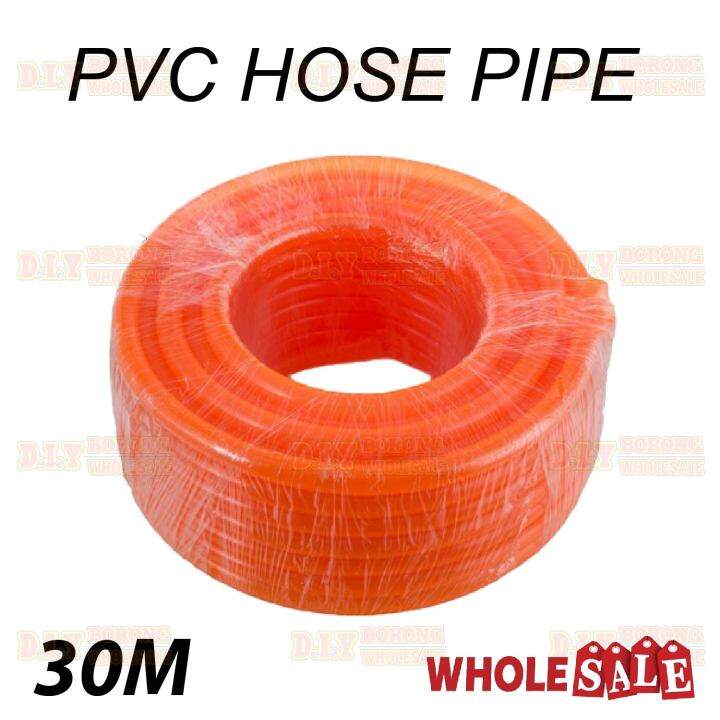 PVC Rubber Hose Pipe Water Garden Getah Paip Air Tandas Oren | Lazada