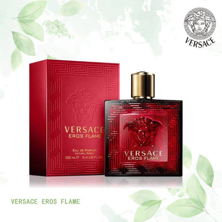 [Fast delivery] Versace Eros Flame EDP 100ML Perfume for Men Wooden ...