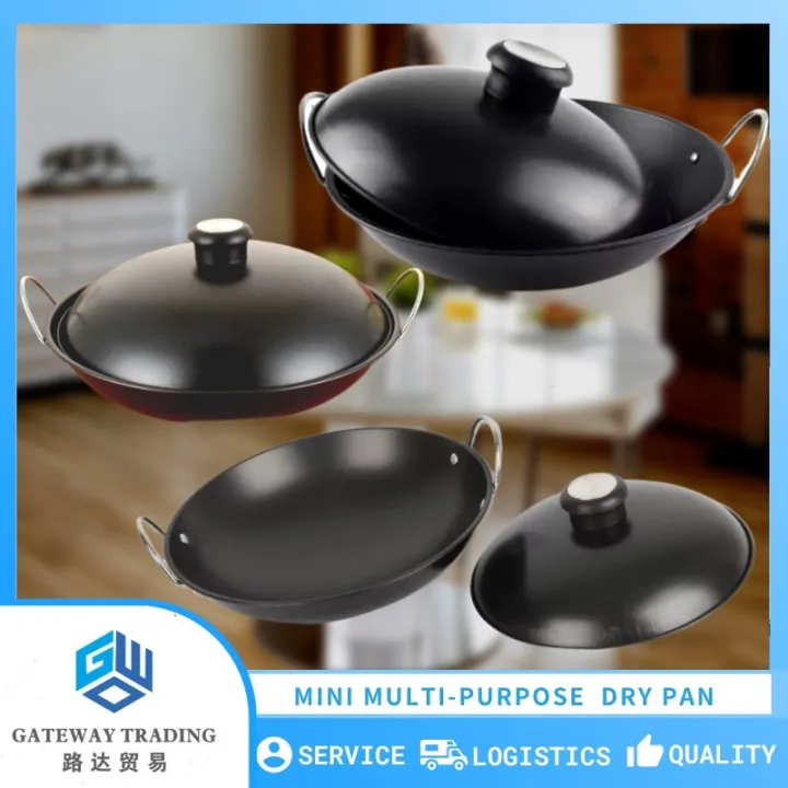 Mini Multi-Purpose Dry Pan with Cover Prefer for Serving Pan | Lazada PH