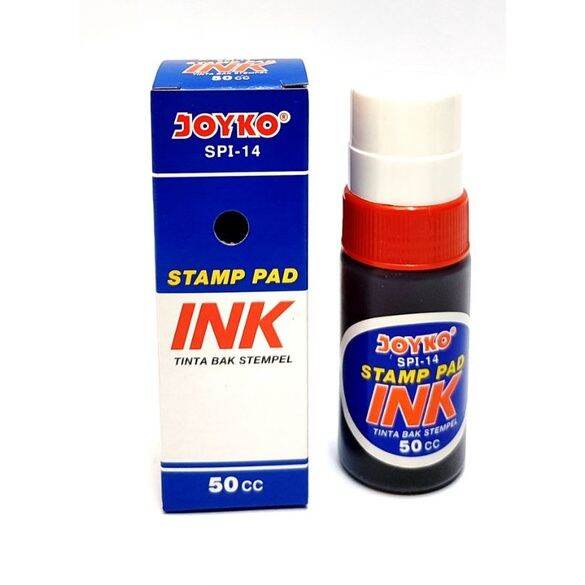 Tinta Refil Bak Stempel Joyko SPI - 14 Stamp Pad Merah 50 cc | Lazada ...